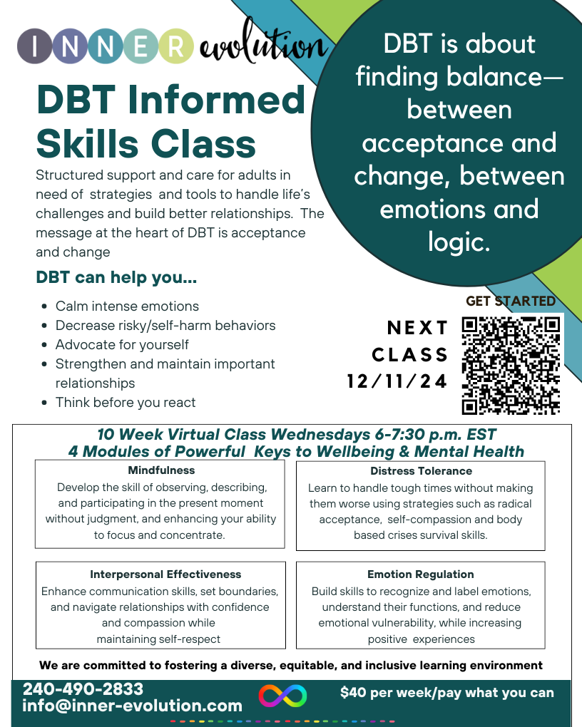 Adult DBT Informed Skills Class | Maryland
